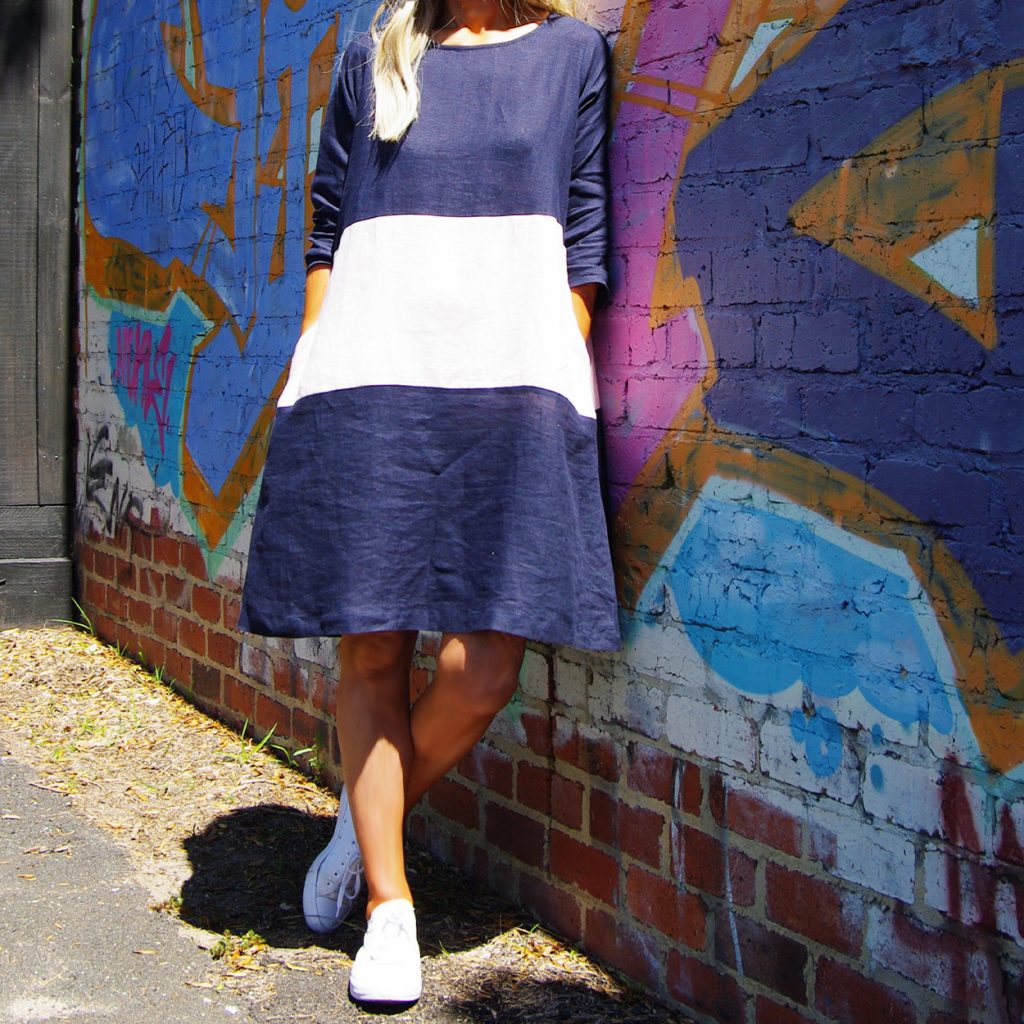 Gracie Spring Blue & White Stripe Cotton Shirt - who's Charlie Australia